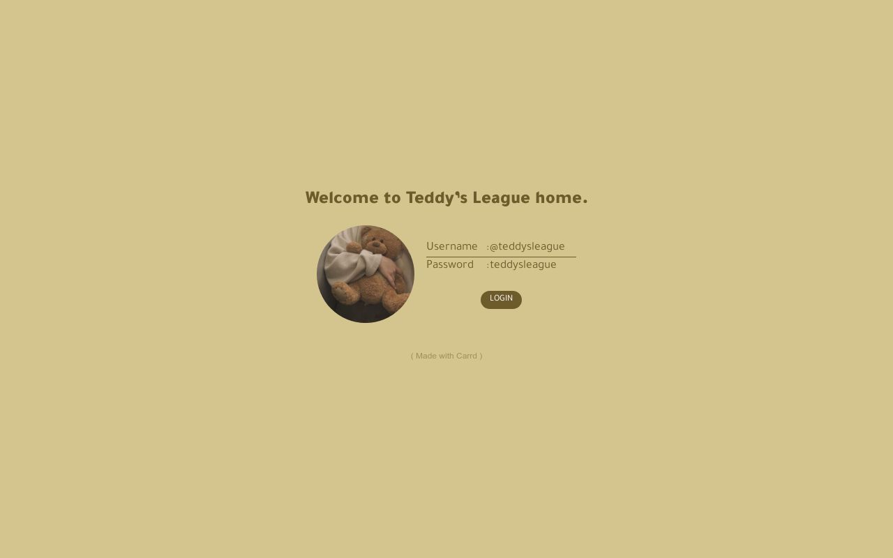 Teddy’s League